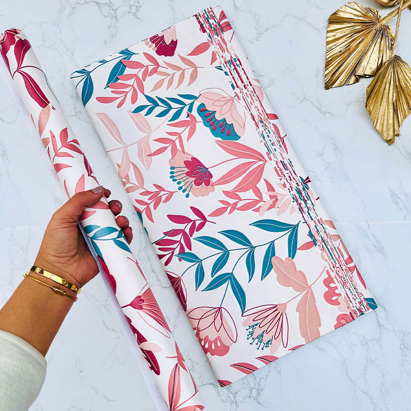 Buy The Big Trove Floral Gift Wrapping Paper (Pack of 15) Online