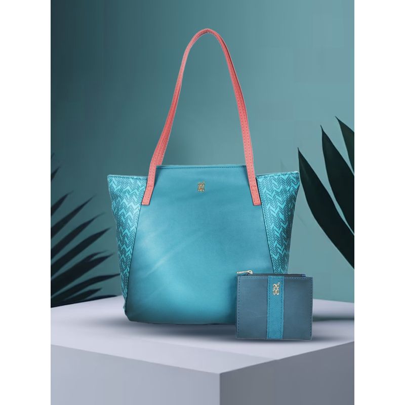 Buy Baggit Jimin Zedd Green Tote Bag & Wallet Combo (Set of 2) (L) Online
