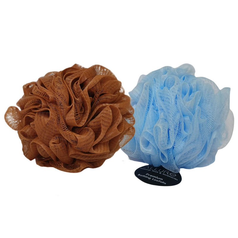 Buy Allure Bathing Loofah (Pack Of 2) - Color May Vary Online