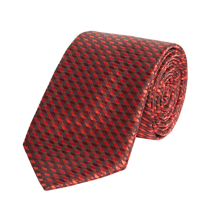 Buy Park Avenue Accessories Maroon Polyester Neck Tie Online