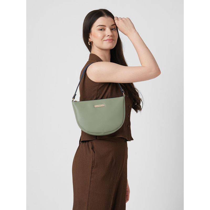 Buy Caprese Women Ginger Green Medium Handbag Online