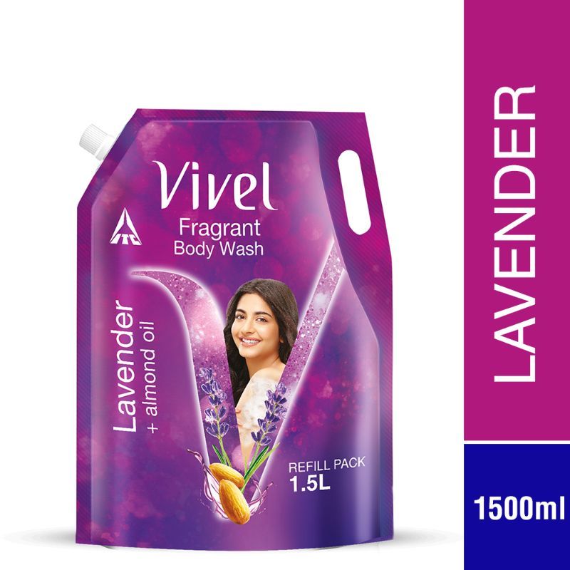 Buy Vivel Lavender & Almond Oil Body Wash Refill Pack Online