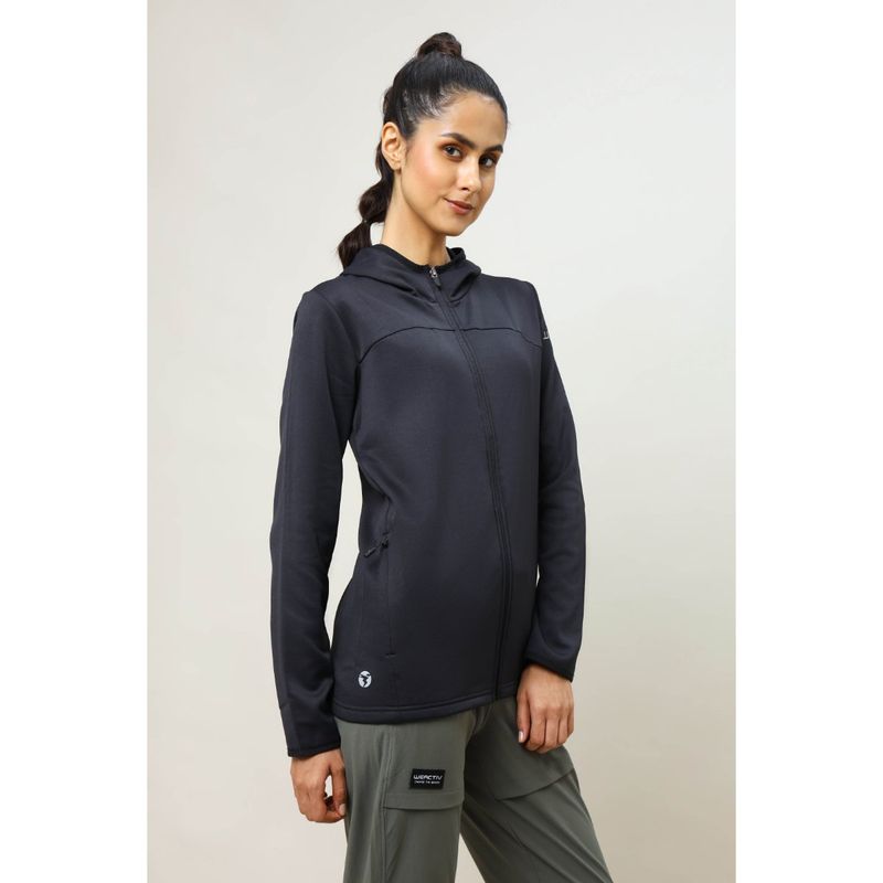 Buy Technosport Black Solid Slim Fit Jacket Online