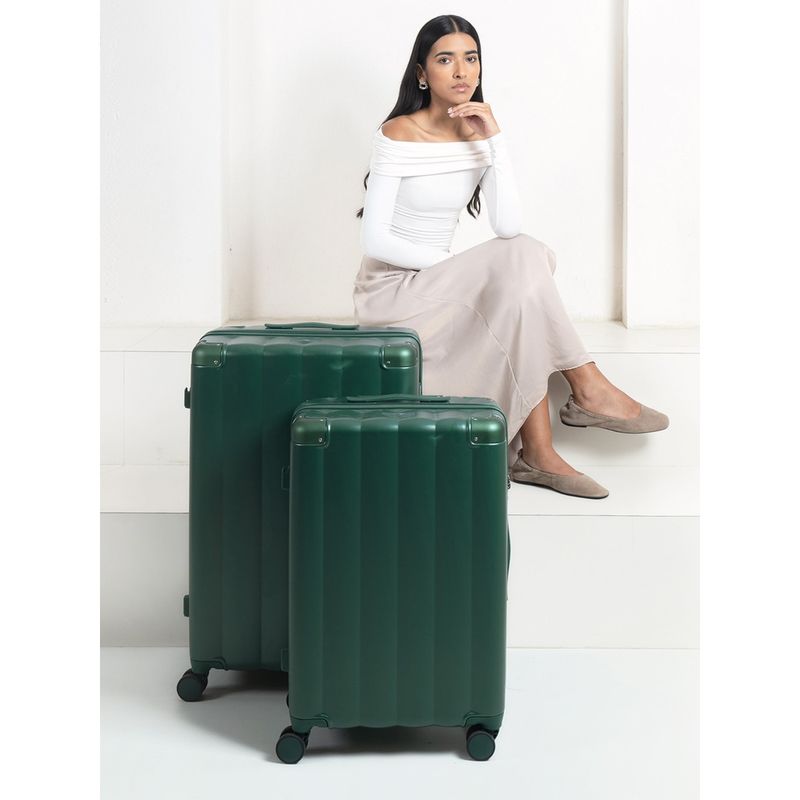 Buy Assembly Premium Hard sided Suitcase Trolley (62L and 94L Green ...