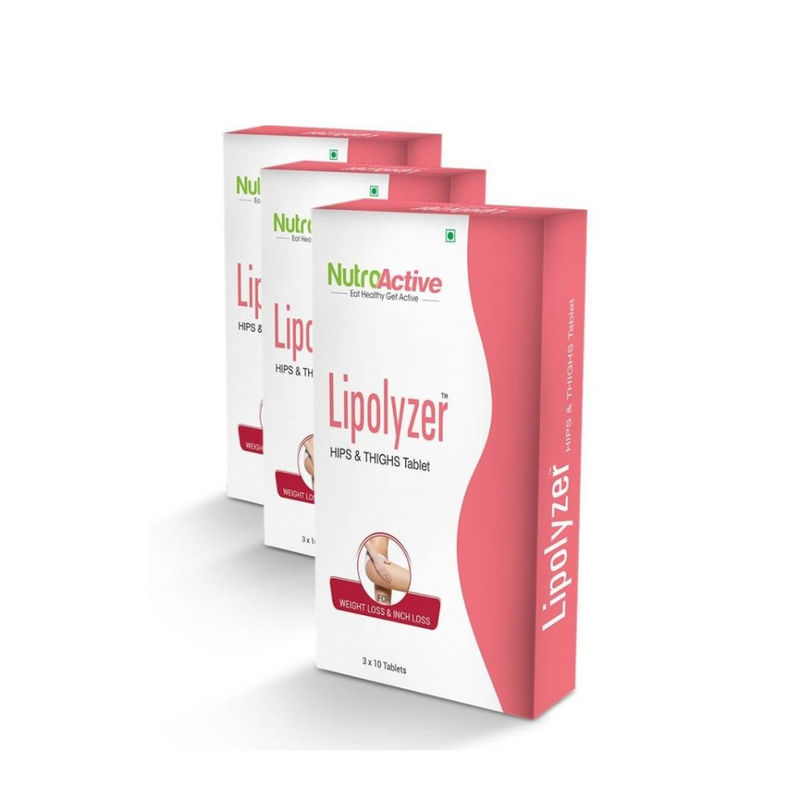 Buy Nutroactive Lipolyzer Hips & Thighs Tablet For Weight Management 30 ...