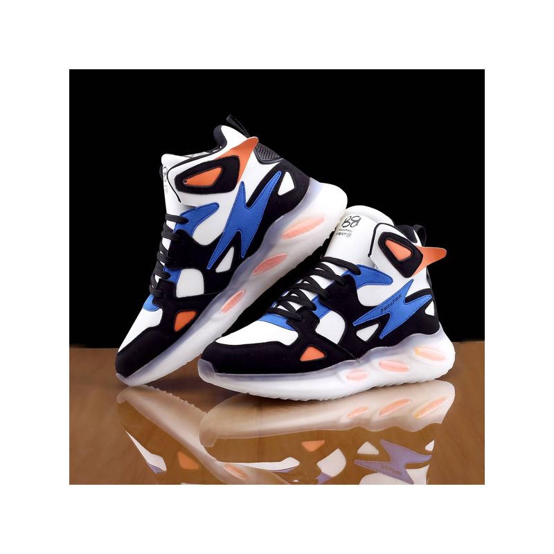 Buy Bacca Bucci Blue Attitude Korean Style High-Top Streetwear Sneakers ...