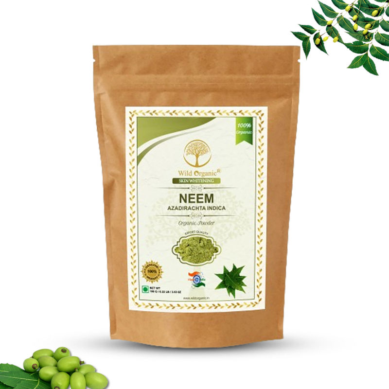 Buy Wild Organic Neem Leaf Powder for Face and Hair Pack Online