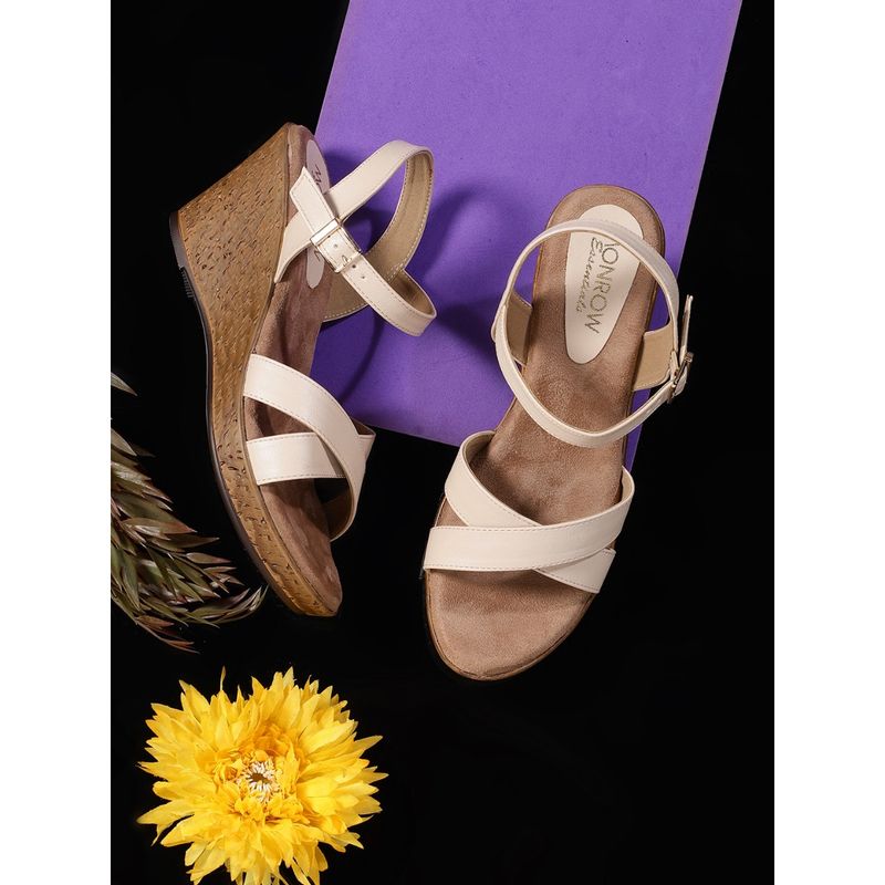 Monrow Solid Beige Wedges Heels: Buy Monrow Solid Beige Wedges Heels ...