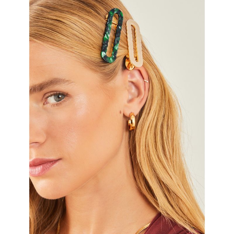 Buy Accessorize London Women Multi-Colour Round Resin Hair Clips (Pack ...