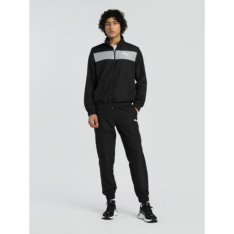 Buy Puma Men Black Colorblock Sports Tracksuit (Set of 2) Online