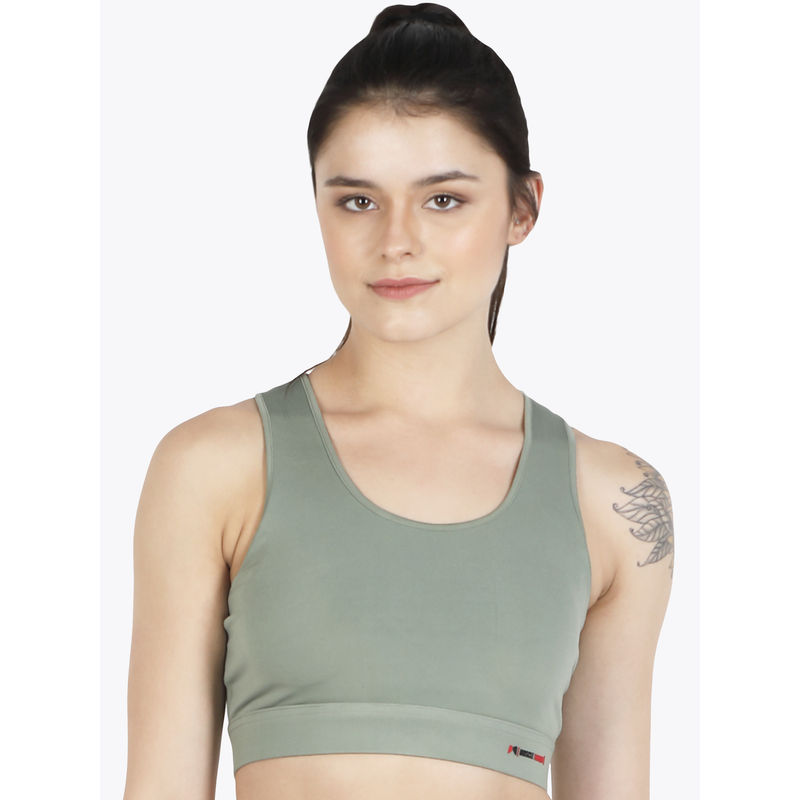 Muscle Torque Running/workout Back Style High Impact Sports Bra - Green ...