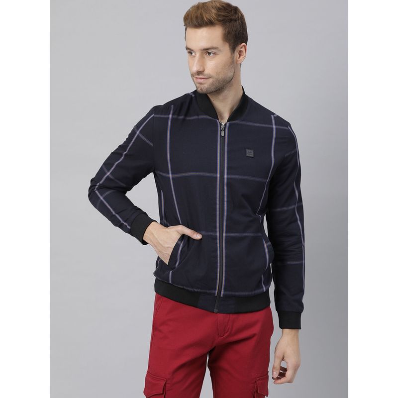 Buy Rare Rabbit Navy Solid Jackets Online