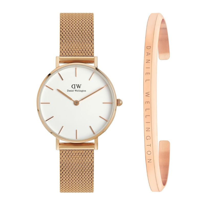 Buy Daniel Wellington Unisex Petite White Round Dial Analog Watch ...