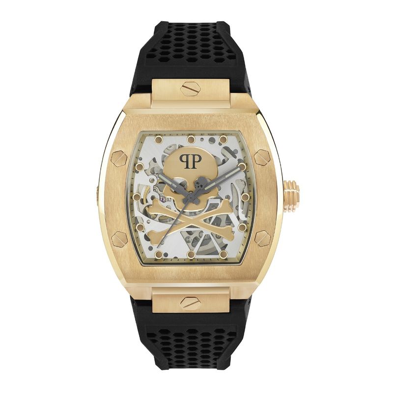 Buy Philipp Plein Men The Skeleton Grey Round Dial Analog Watch ...