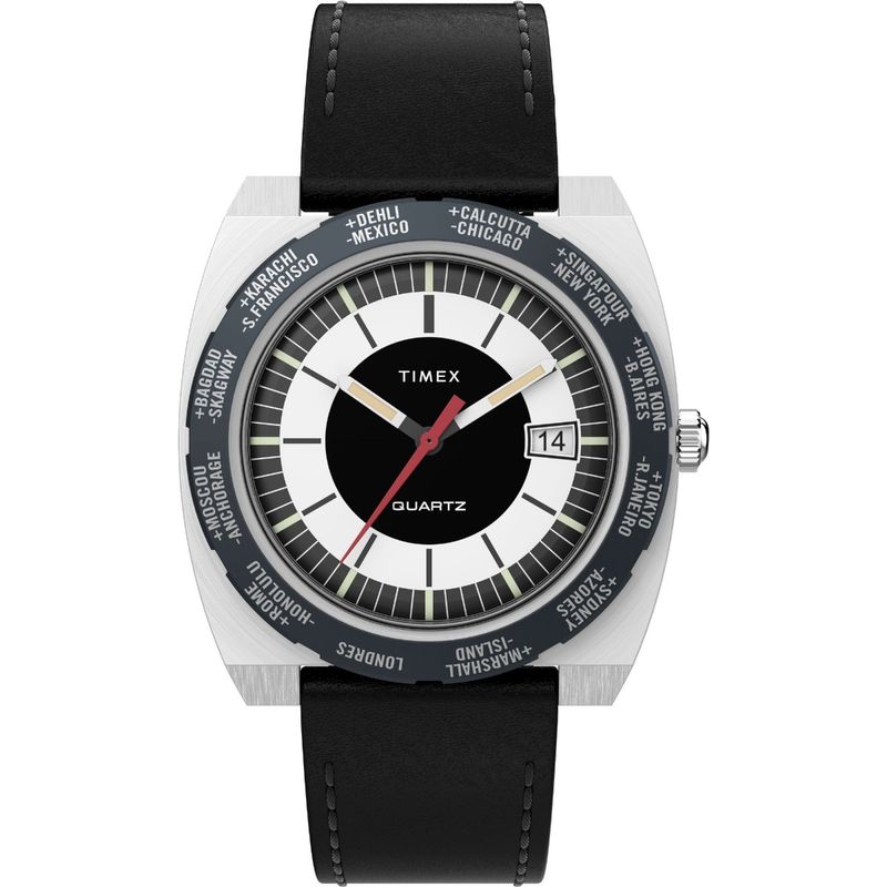 Buy Timex Men Q Timex Black Rectangular Dial Analog Watch - TW2V69500U9 ...