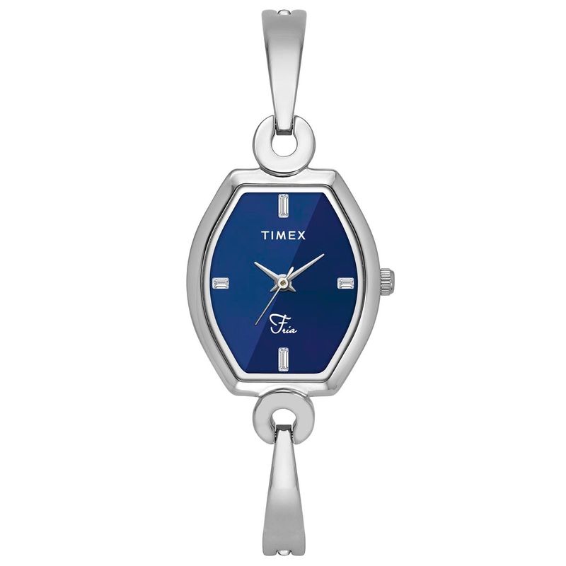 Buy Timex Women Fria Blue Rectangular Dial Analog Watch - TWEL19700 (M ...
