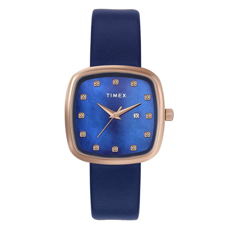 Buy Timex Women Blue Square Dial Analog Watch - TWEL20601 (M) Online