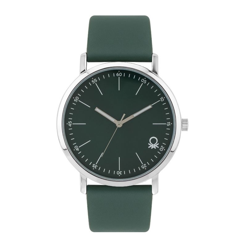 Buy United Colors of Benetton Men Signature Green Round Dial Analog ...