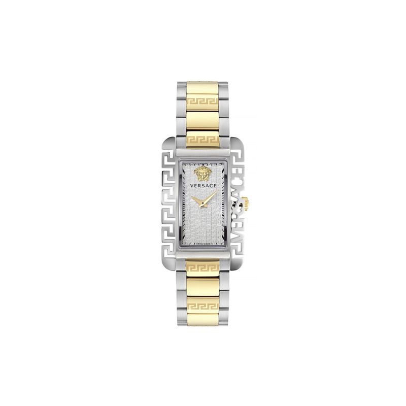 Buy Versace Men Versace Flair Grey Rectangular Dial Analog Watch ...