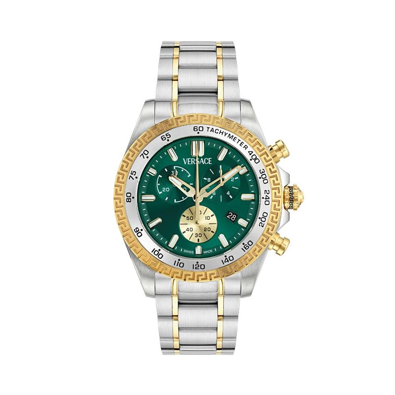 Buy Versace Men Chrono X Green Round Dial Analog Watch - VE9K00424 (M ...