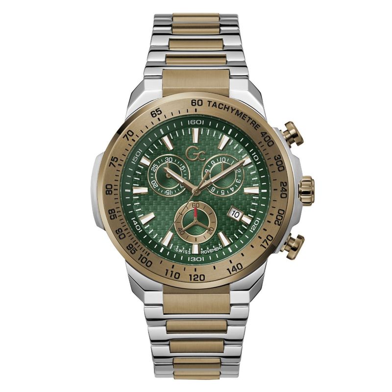 Buy GC Men First Class Green Round Dial Analog Watch - Z35002G9MF (M ...