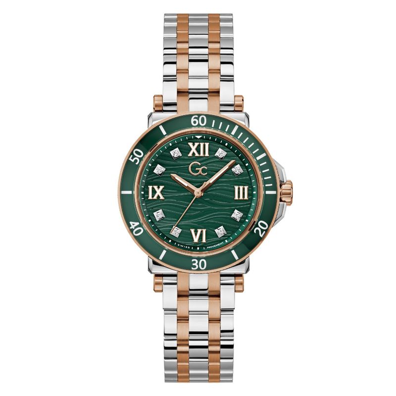 Buy GC Women One Sport Lady Green Round Dial Analog Watch - Z45001L9MF ...