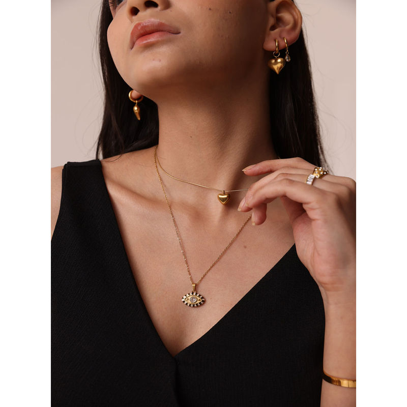 Buy Perfectly Average Gold Perfectly Average Heart Pendant Necklace Online