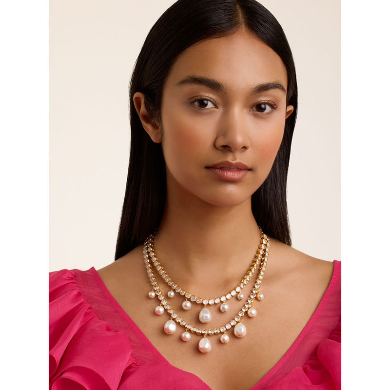 Buy Ted Baker White Divinaa Pearl Crystal Necklace Online