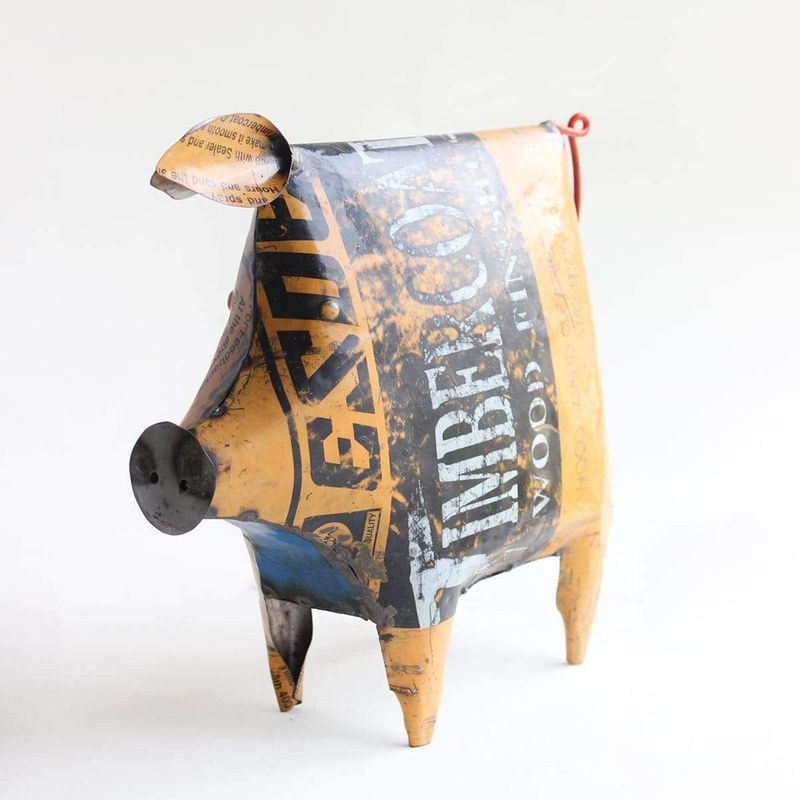 Buy Freedom Tree Pappu The Pig Animal Figurine (Recycled Metal) Online