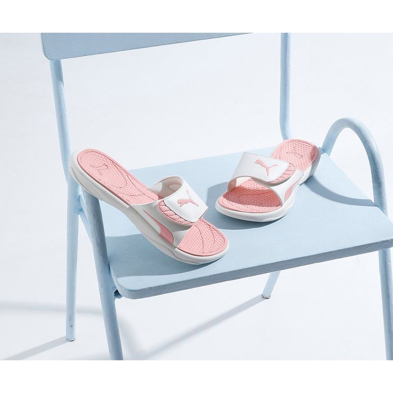 Buy Puma Royal Cat Comfort Women White Slides Online