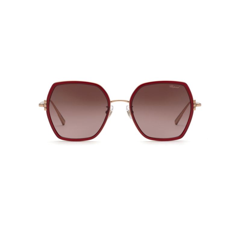 Buy Chopard Red Acetate and Titanium Frame and Brown Gradient Colored ...