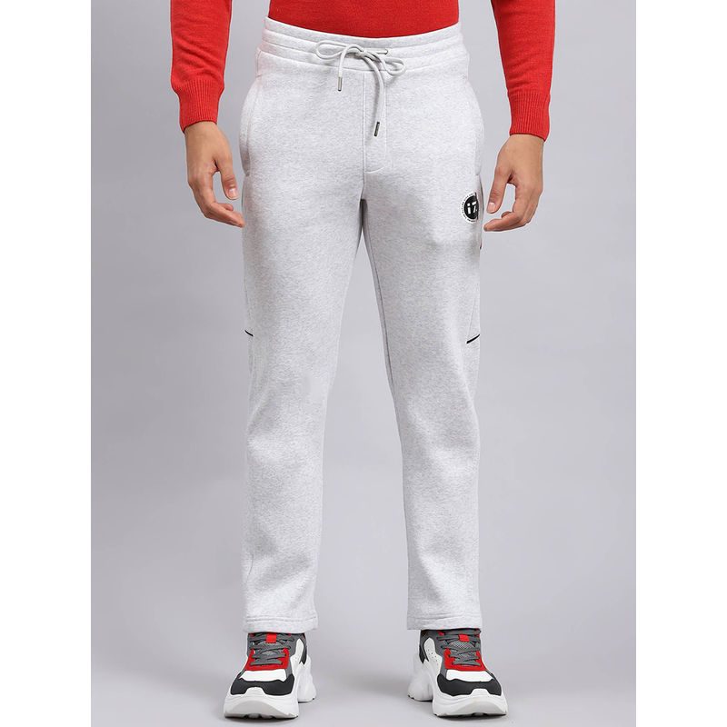 Buy Monte Carlo Grey Solid Regular Fit Track Pant Online