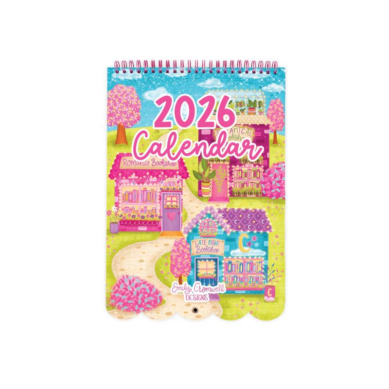 Buy Happywagon 2026 Whimsical Bookshop Wall Calendar Online