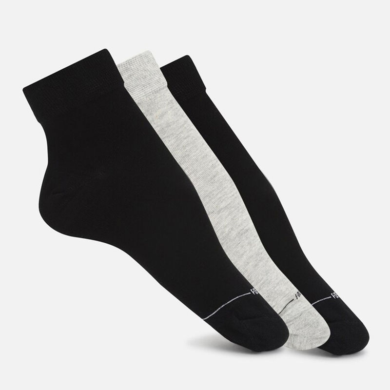 Buy Forever 21 Solid Multi-Color Crew Socks (Pack of 3) Online