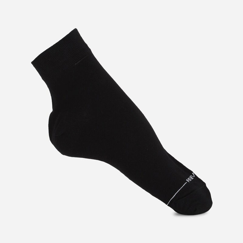 Buy Forever 21 Solid Black Crew Socks Online