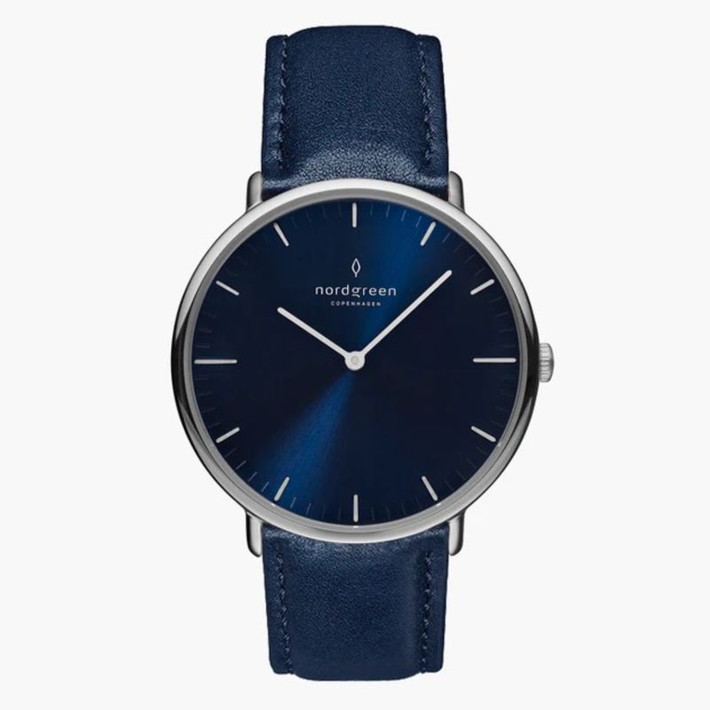 Buy Nordgreen Native- Navy Dial - Navy Blue Leather Strap Online