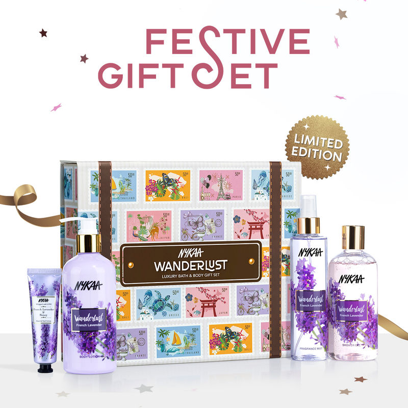 Buy Nykaa Wanderlust Getaway Gift Set Of 4 - Shower Gel, Body Lotion ...
