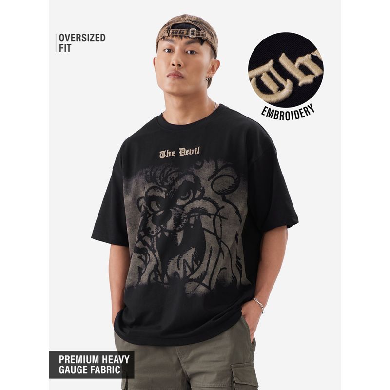 Buy The Souled Store Official Looney Tunes Taz Outburst Oversized T ...