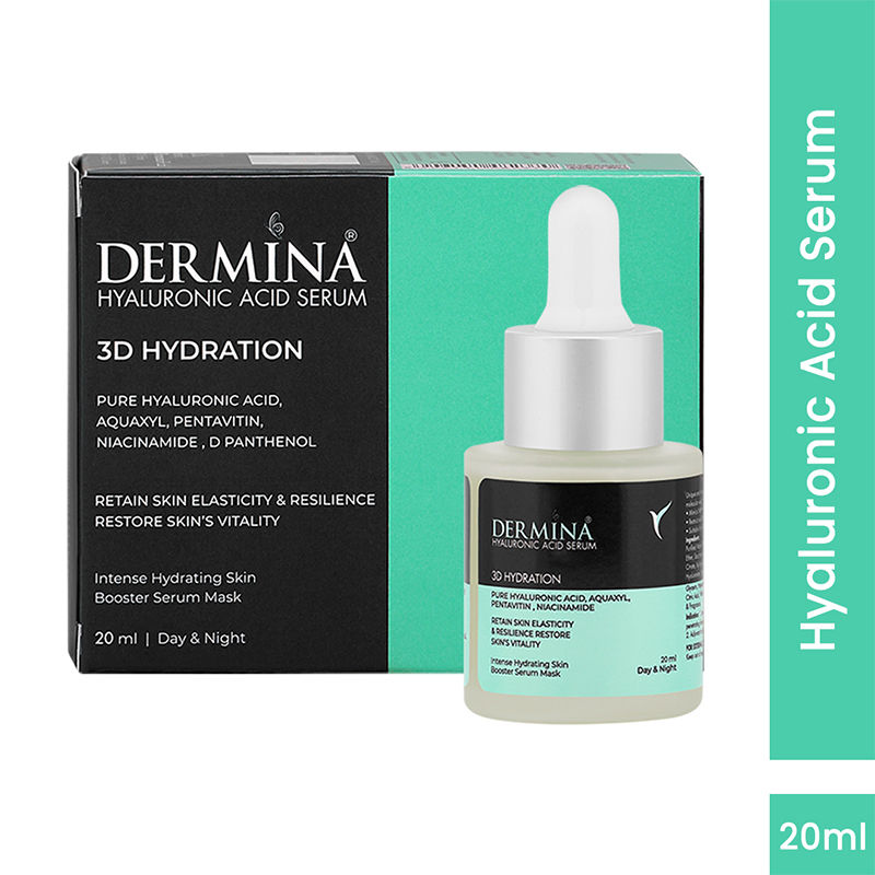 Buy DERMINA Hyaluronic Acid Serum With Pentavitin & D Panthenol For ...