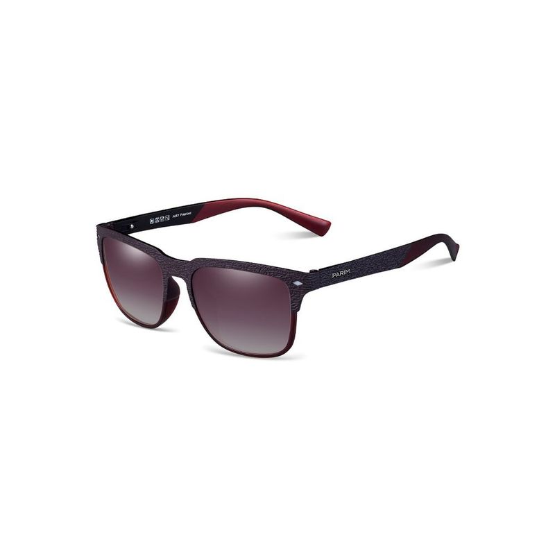 Buy PARIM Polarized Unisex Wayfarer Sunglasses Brown Frame / Violet ...