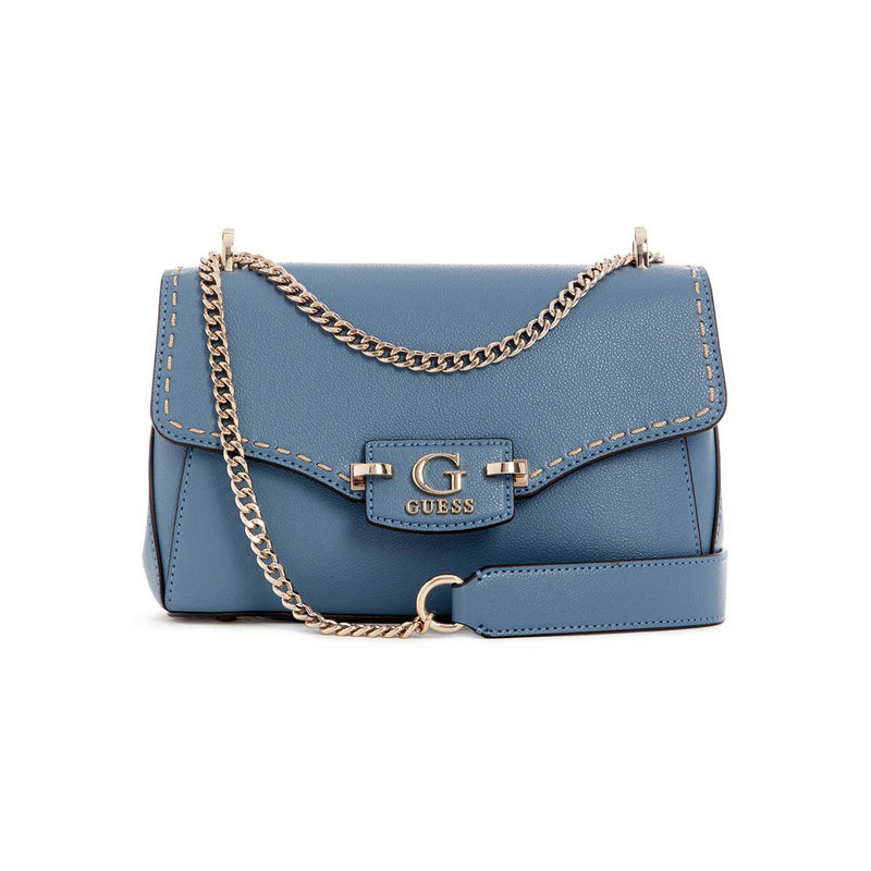 Buy Guess Slate Solid Nastra Convertible Flap Crossbody Bag Online