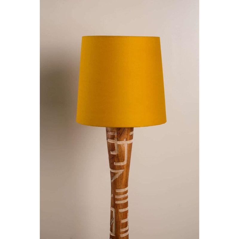Buy Freedom Tree Solid Mustard Medium Taper Lamp Online