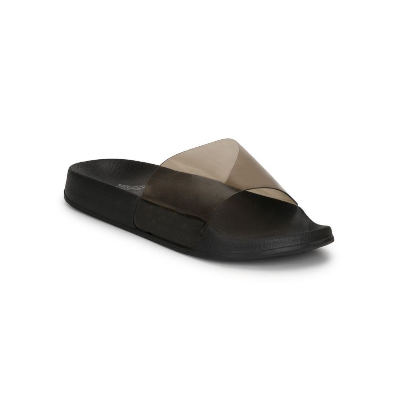 Buy Truffle Collection Smoke Perspex Slip-on Flats Online