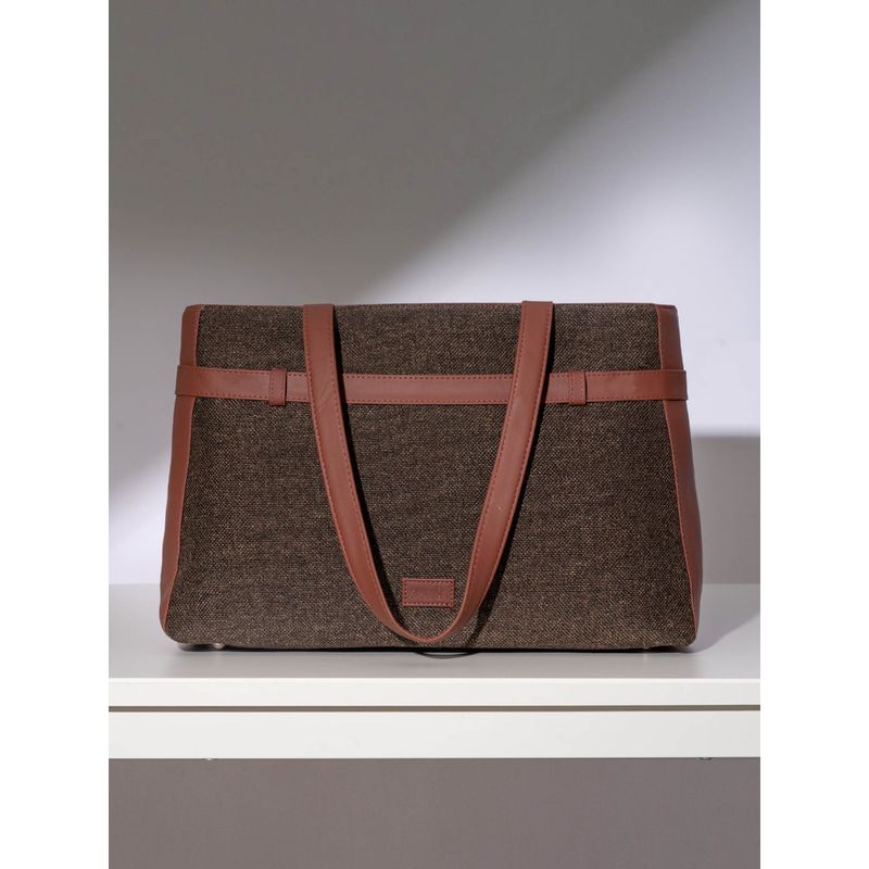Buy Zouk Women Brown Solid Shoulder Bag Online