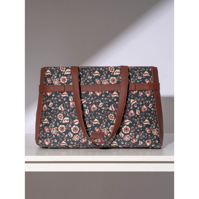 Buy Zouk Women Blue Floral Printed Shoulder Bag Online