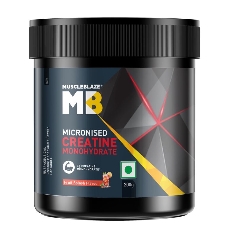 Buy MuscleBlaze Micronized Creatine Monohydrate Powder - Fruit Splash ...
