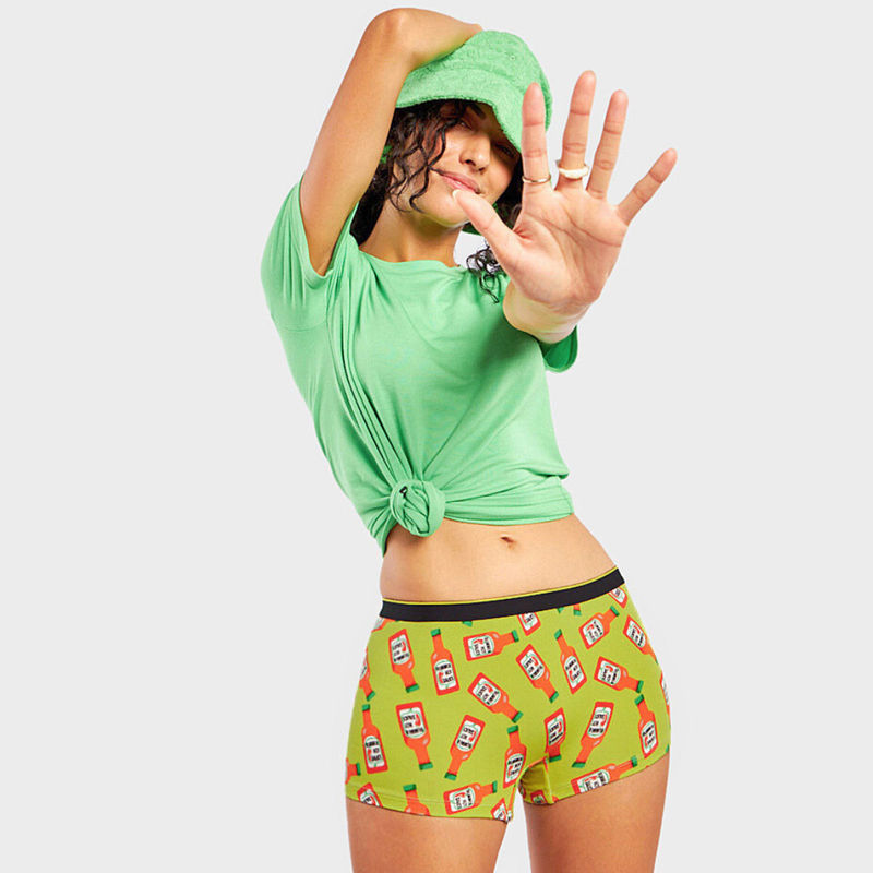 Buy Bummer Womens Printed Micro Modal Boyshorts Panties Soft ...