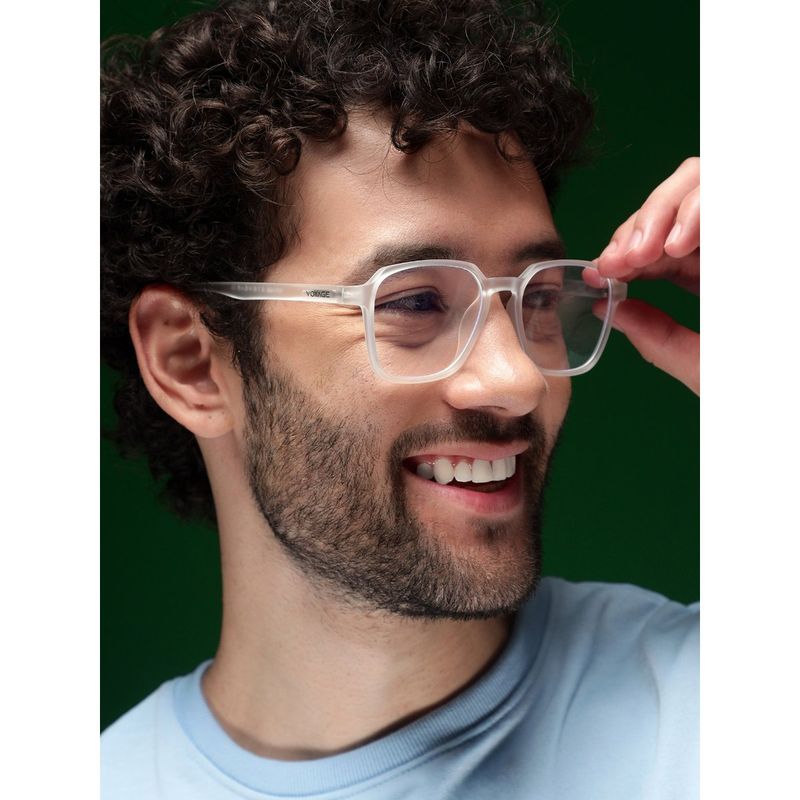 Buy Voyage Clear Square Eyeglasses for Men & Women (53) Online