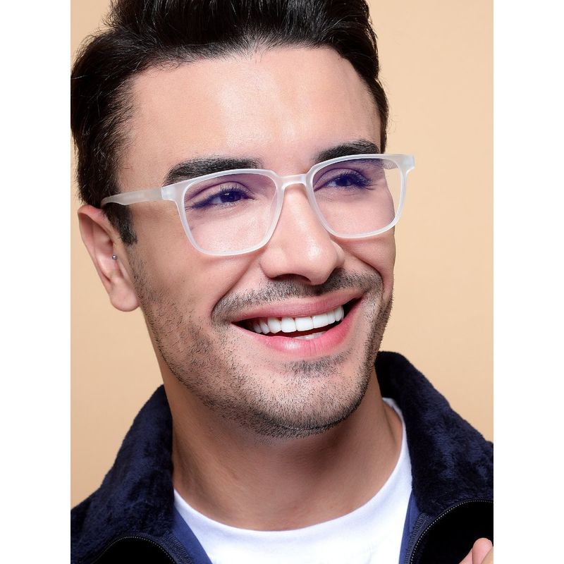 Buy Voyage Clear Square Eyeglasses for Men & Women (52) Online