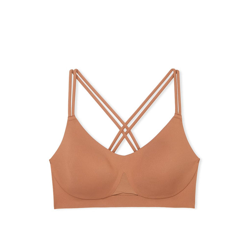 Buy Victoria's Secret Brown Elevate Strappy-Comfort Sports Bra Online